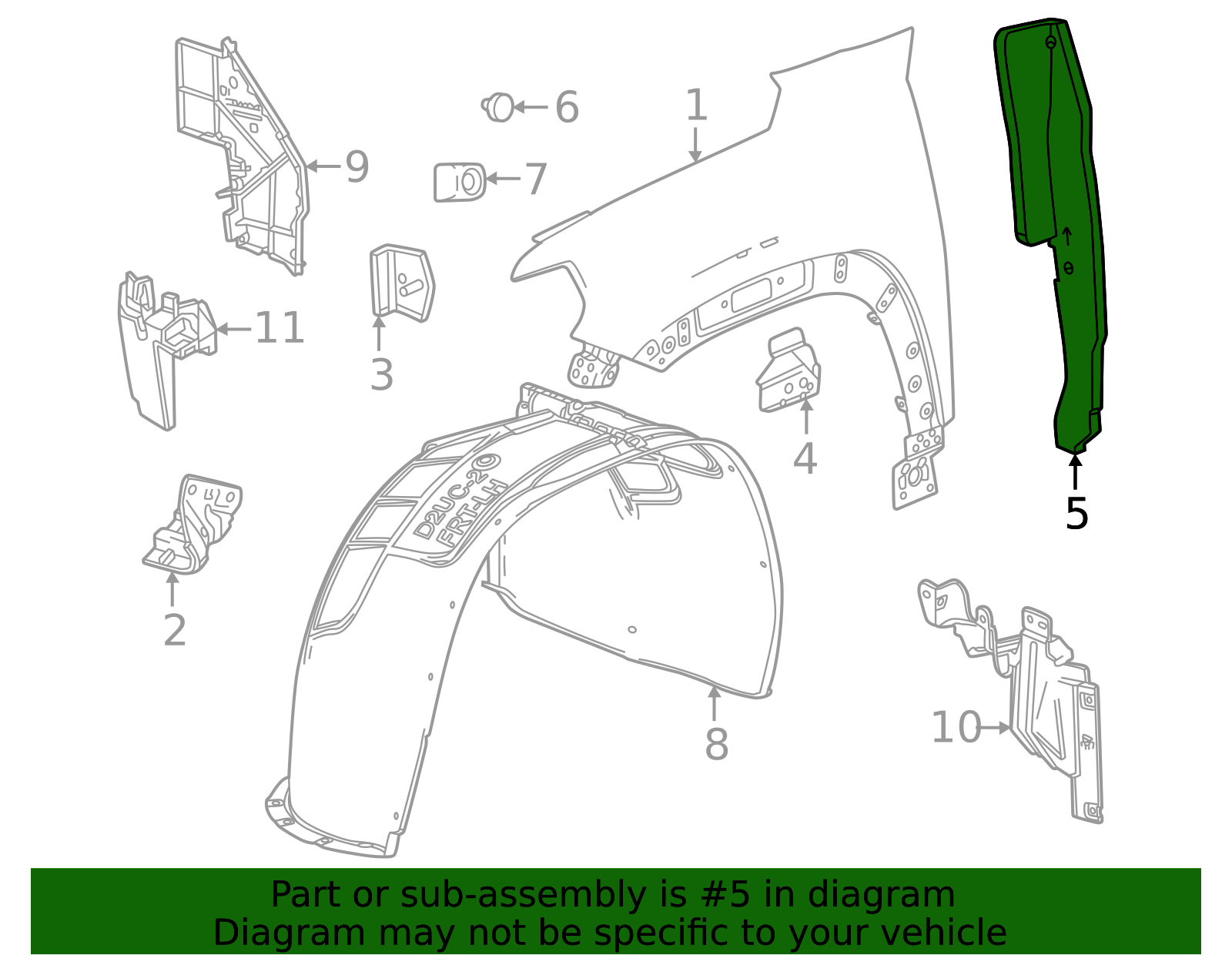 2025-2026 GM Rear Insulator 26343609 GM | GMPartsDirect.com