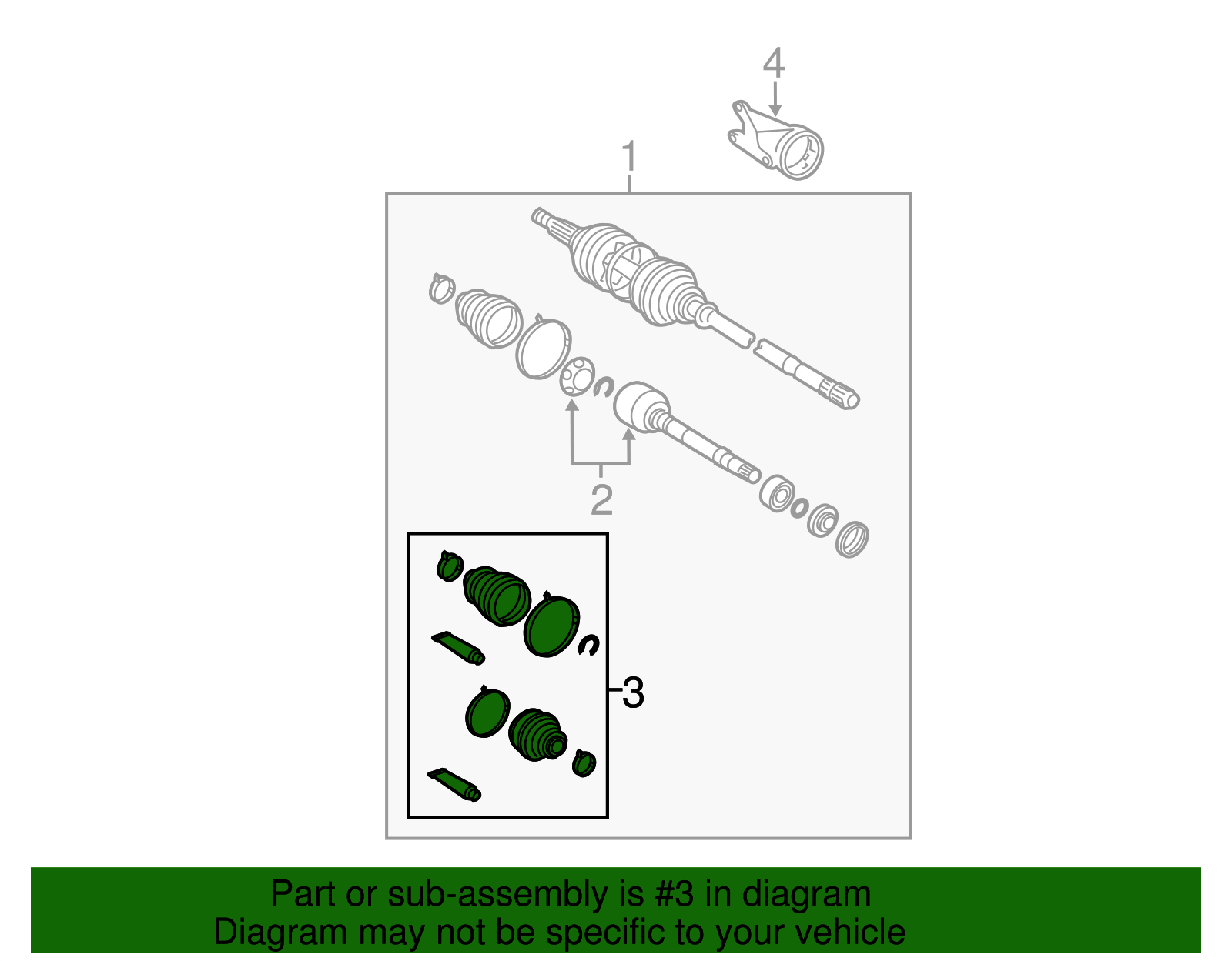04438-08060 - Boot Kit 2004-2010 Toyota Sienna | Longo Toyota Parts