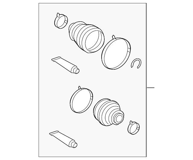 04438-08060 - Boot Kit 2004-2010 Toyota Sienna | Toyota San Diego Parts