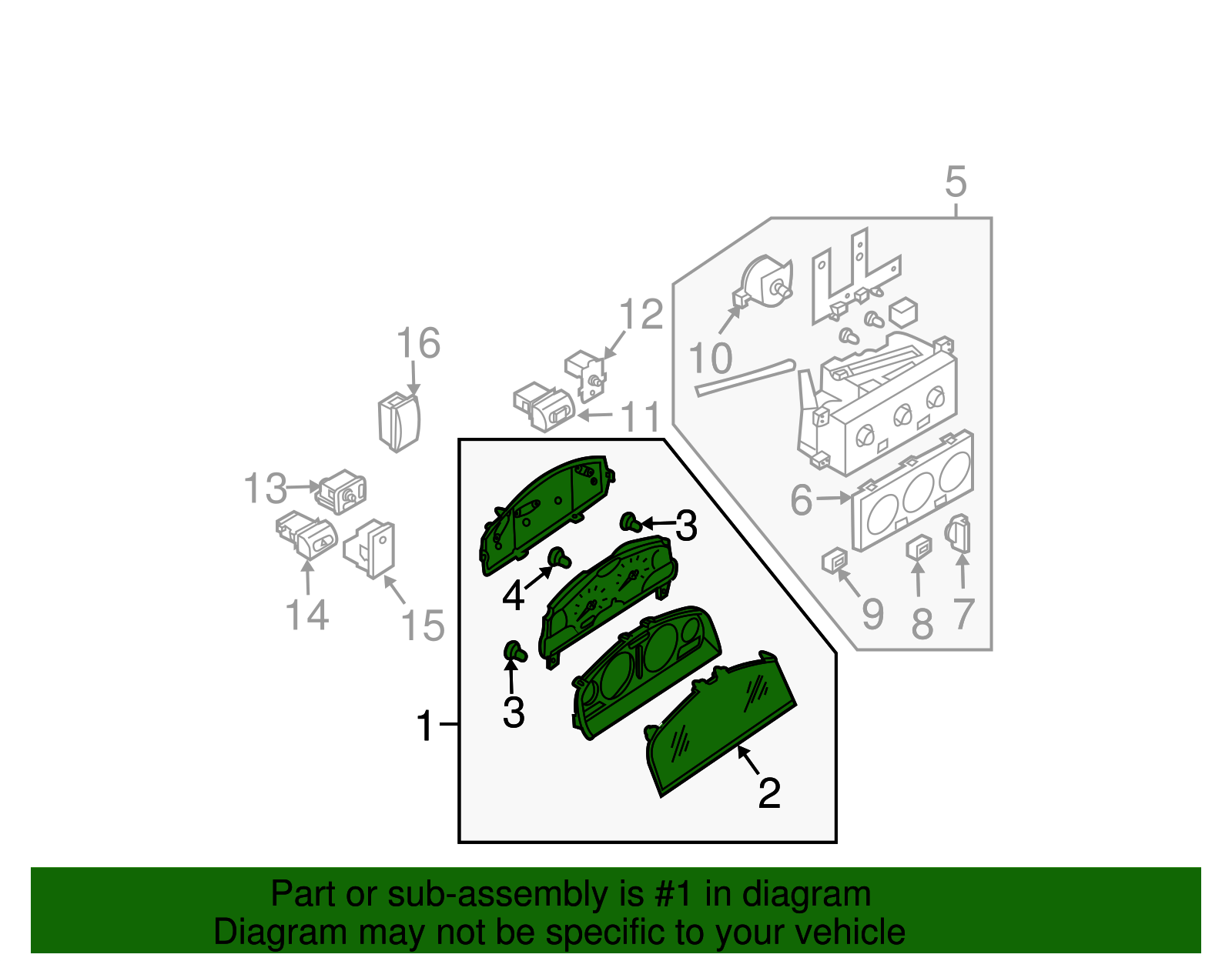 24810-7Z901 - Instrument Cluster 2002 Nissan Frontier | Boro Nissan Parts