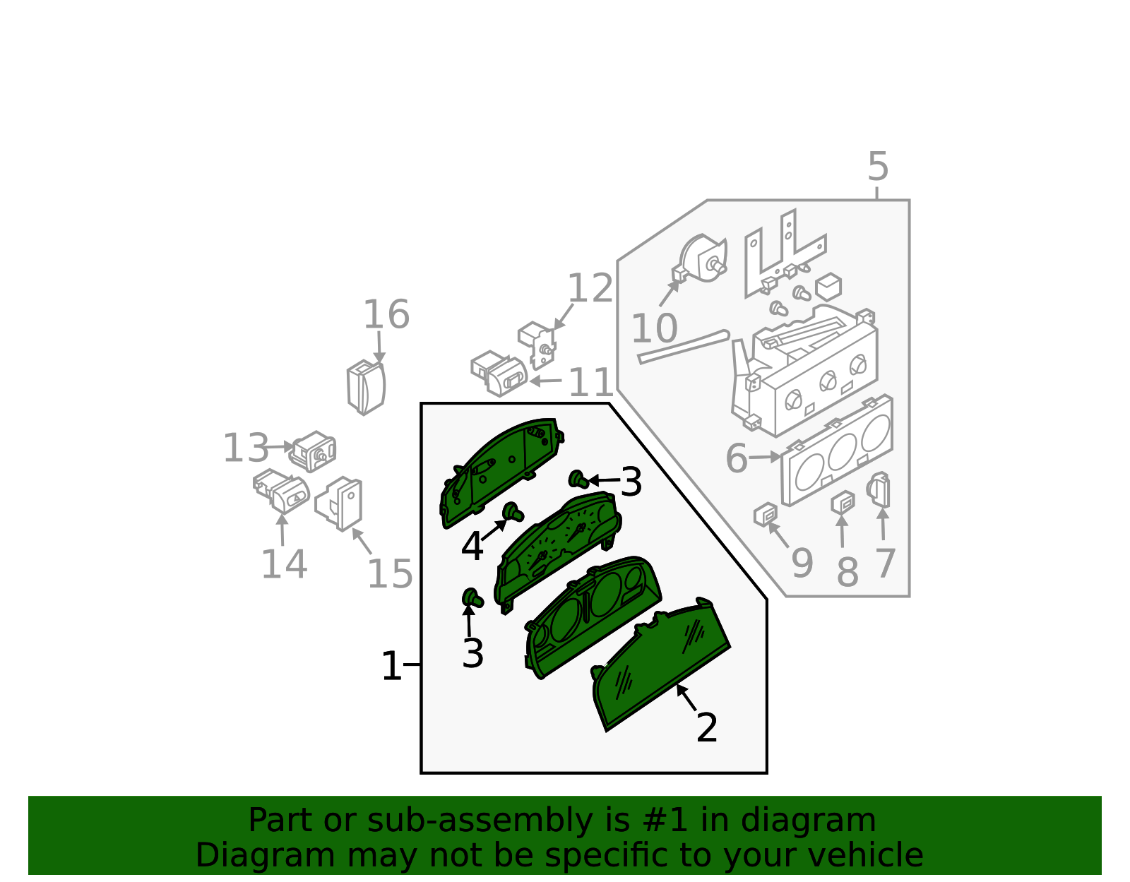 2003-2004 Nissan Instrument Cluster 24810-2Z903 | OEM Parts Online