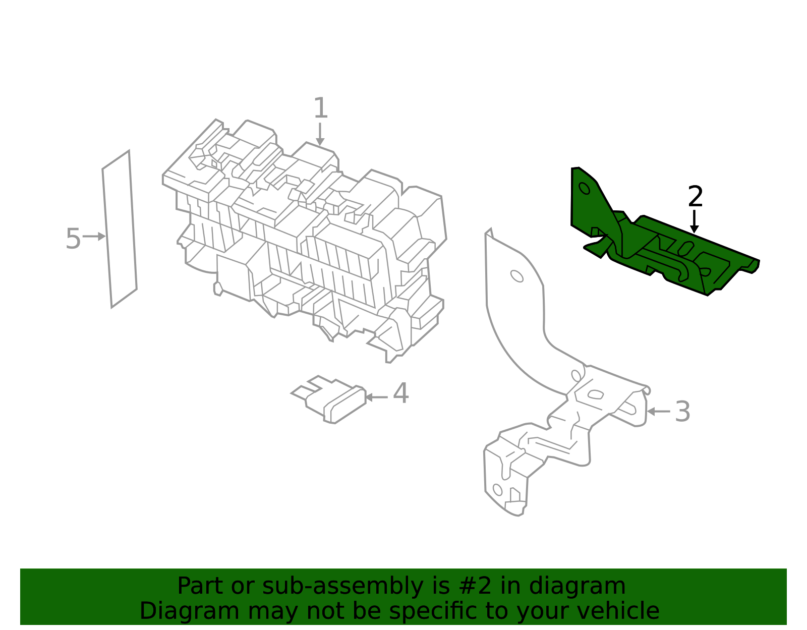2014-2023 Nissan Junction Block Upper Bracket 24317-4BA0A | TascaParts.com