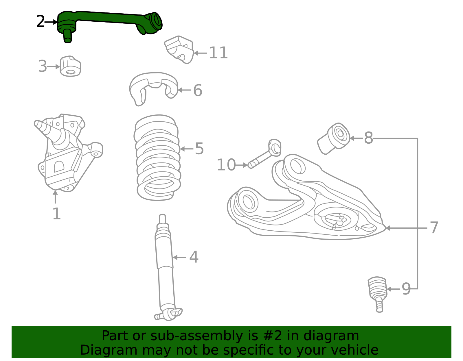 1997-2004 Ford Motorcraft Upper Control Arm MCSOE-24 | Ford Parts Center