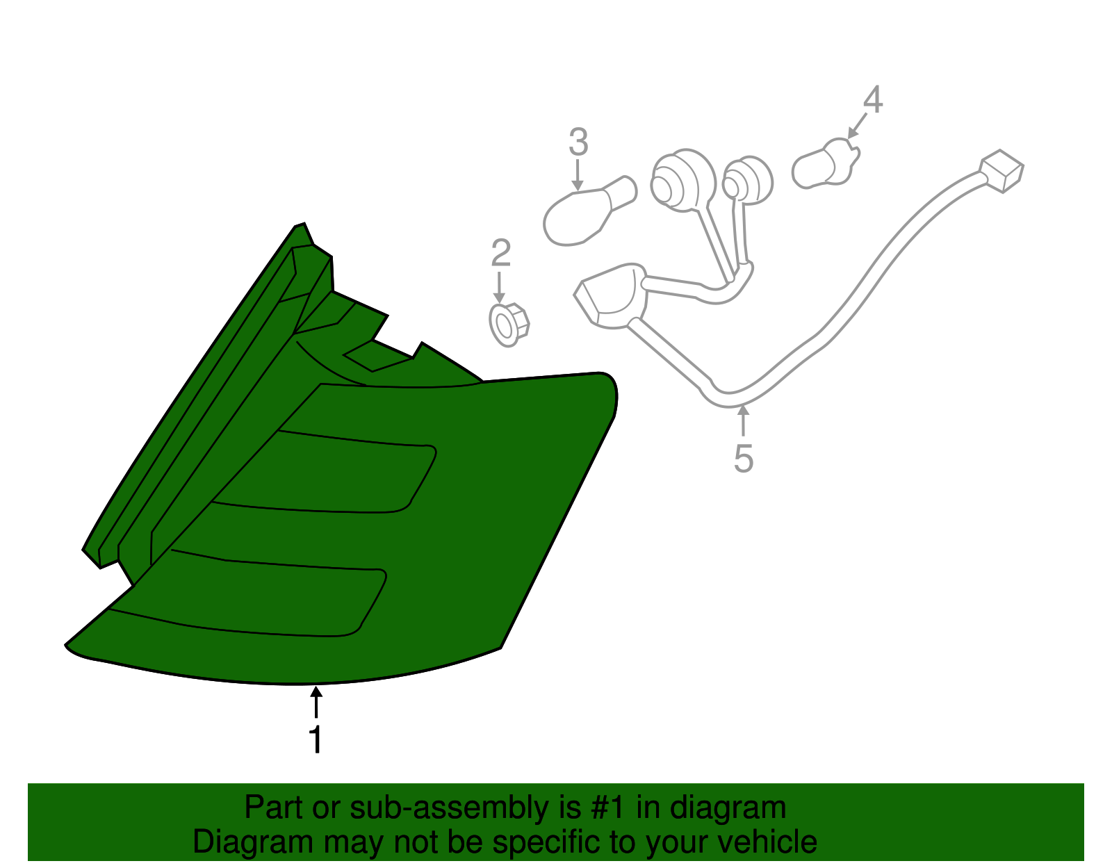 2013-2019 Ford OEM NEW 2013-2019 Ford Police Interceptor Sedan Tail ...