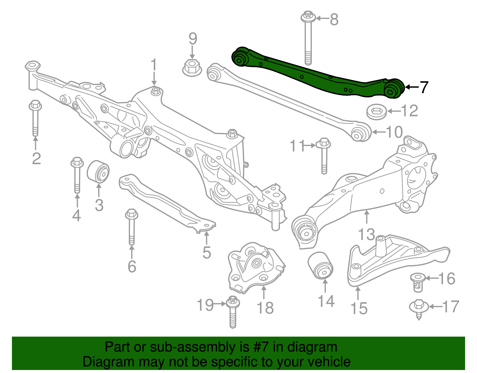 33306895885 - 2016-2025 BMW Upper Control Arm (33-30-6-895-885) | BMW ...