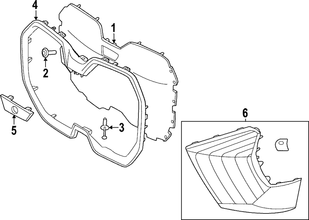 51-11-5-A32-795 - 2022-2024 BMW iX - Outer Grille | BMWPartsHub