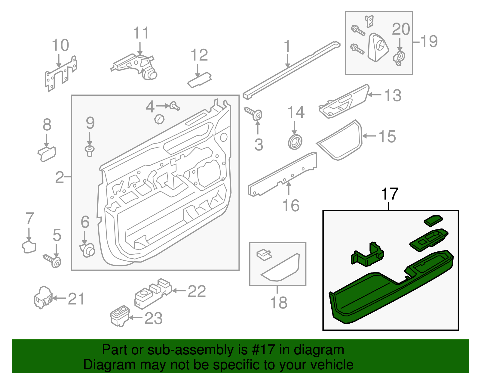 2022-2024 Lincoln Navigator | Armrest | NL7Z-78240A29-AA | Walls' Ford ...