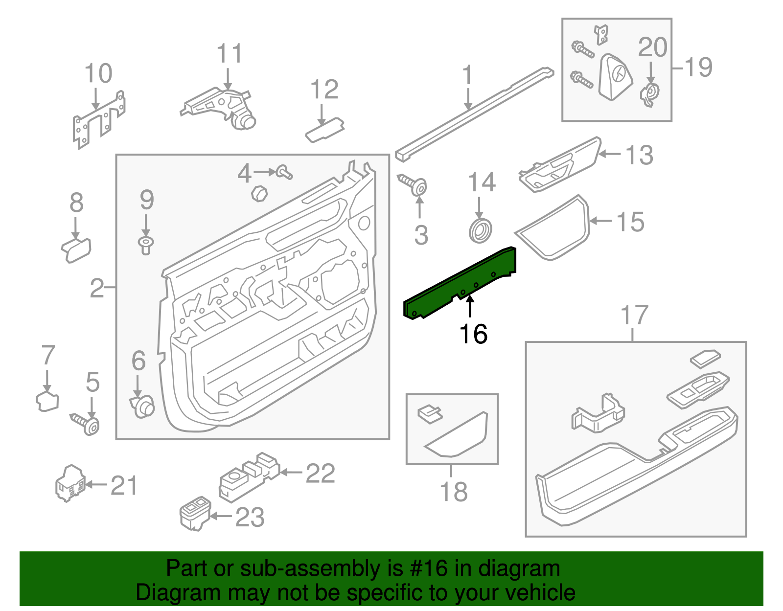 2022-2024 Lincoln Navigator | Trim Molding | NL7Z-78239A01-FA | Walls ...