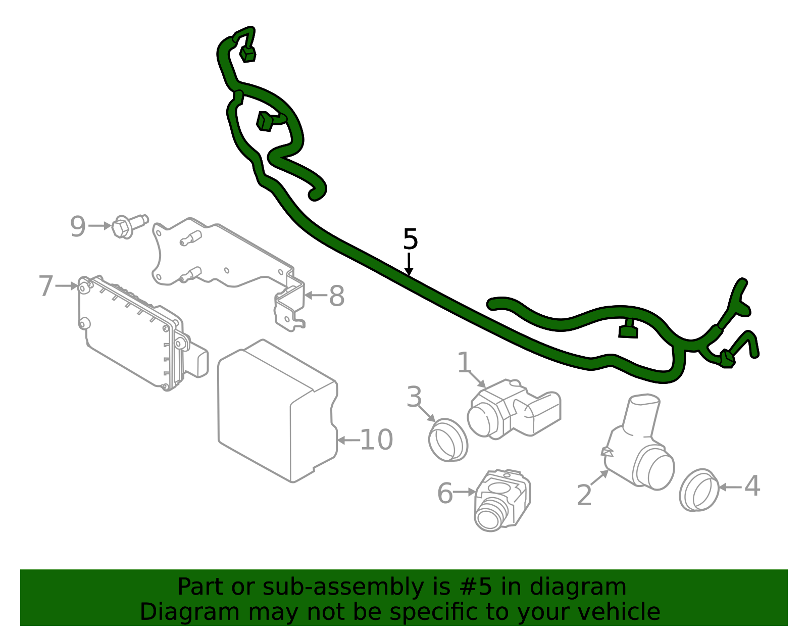 Genuine OEM Wire Harness Part# LR133273 Fits 2020-2022 Land Rover Range ...
