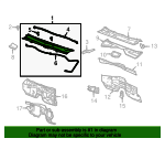 2014-2019 GMC Air Inlet Grille Panel 23207952 GM | GMPartsDirect.com