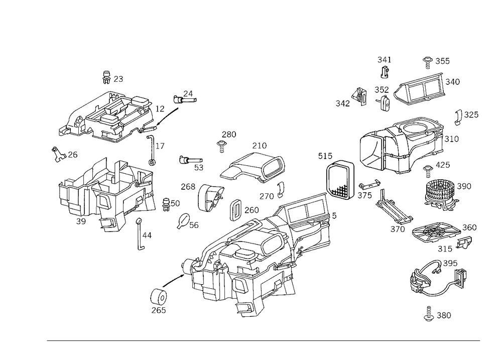 210-830-04-58 - Evaporator 1994-2003 Mercedes-Benz | Mercedes-Benz USA ...
