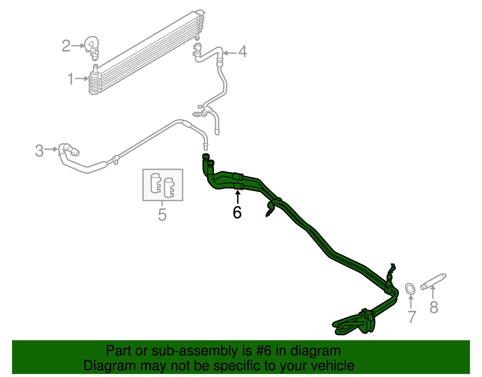 2011-2017 Ford Oil Cooler Tube BL3Z-7R081-D | OEM Parts Online