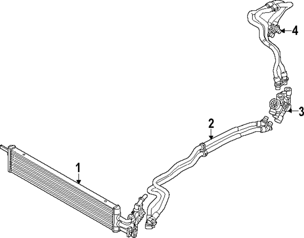 2025 BMW X3 Automatic Transmission Oil Cooler Hose Assembly 17-22-8-855 ...