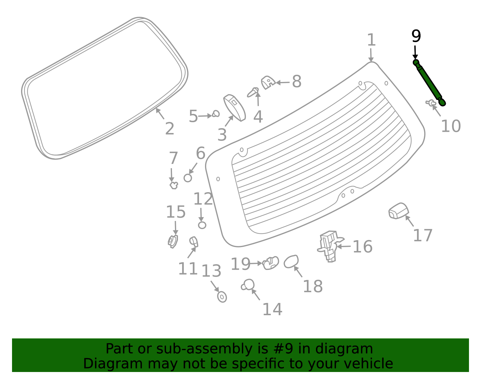 87170-3E010 - Lift Cylinder 2003-2009 Kia Sorento | Kia.Parts Store