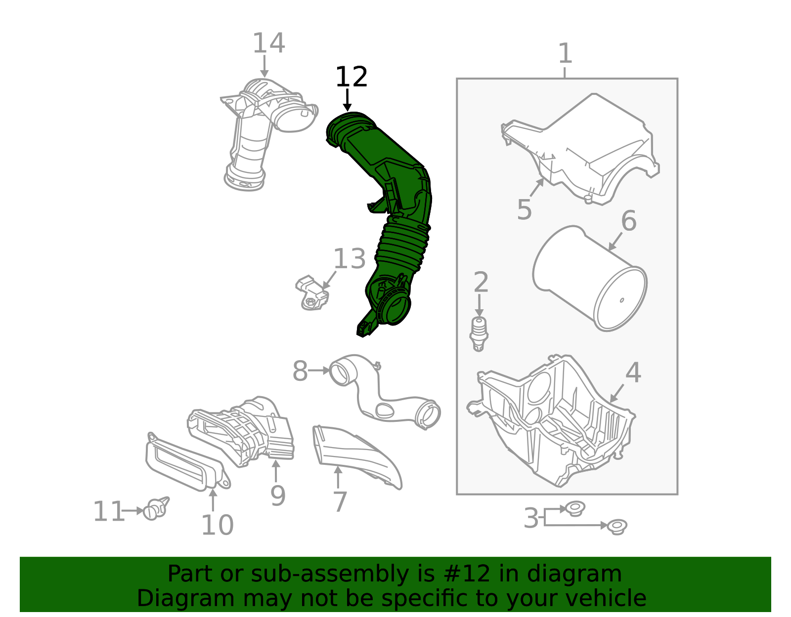 Air Intake Hose - Seamless OEM Engine Airflow G1FZ-9C623-A | AutoNation ...