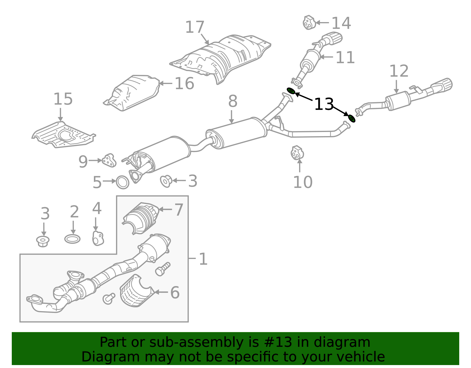 18303-SM4-020 - Exhaust Pipe Connector Gasket 1995-2026 Honda | Honda ...