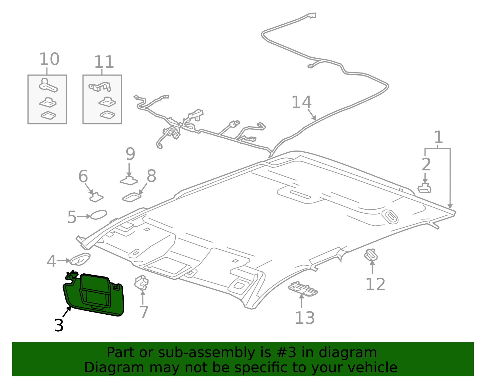 2020-2023 GM Sun-Visor 85588293 | Shop Matick Parts