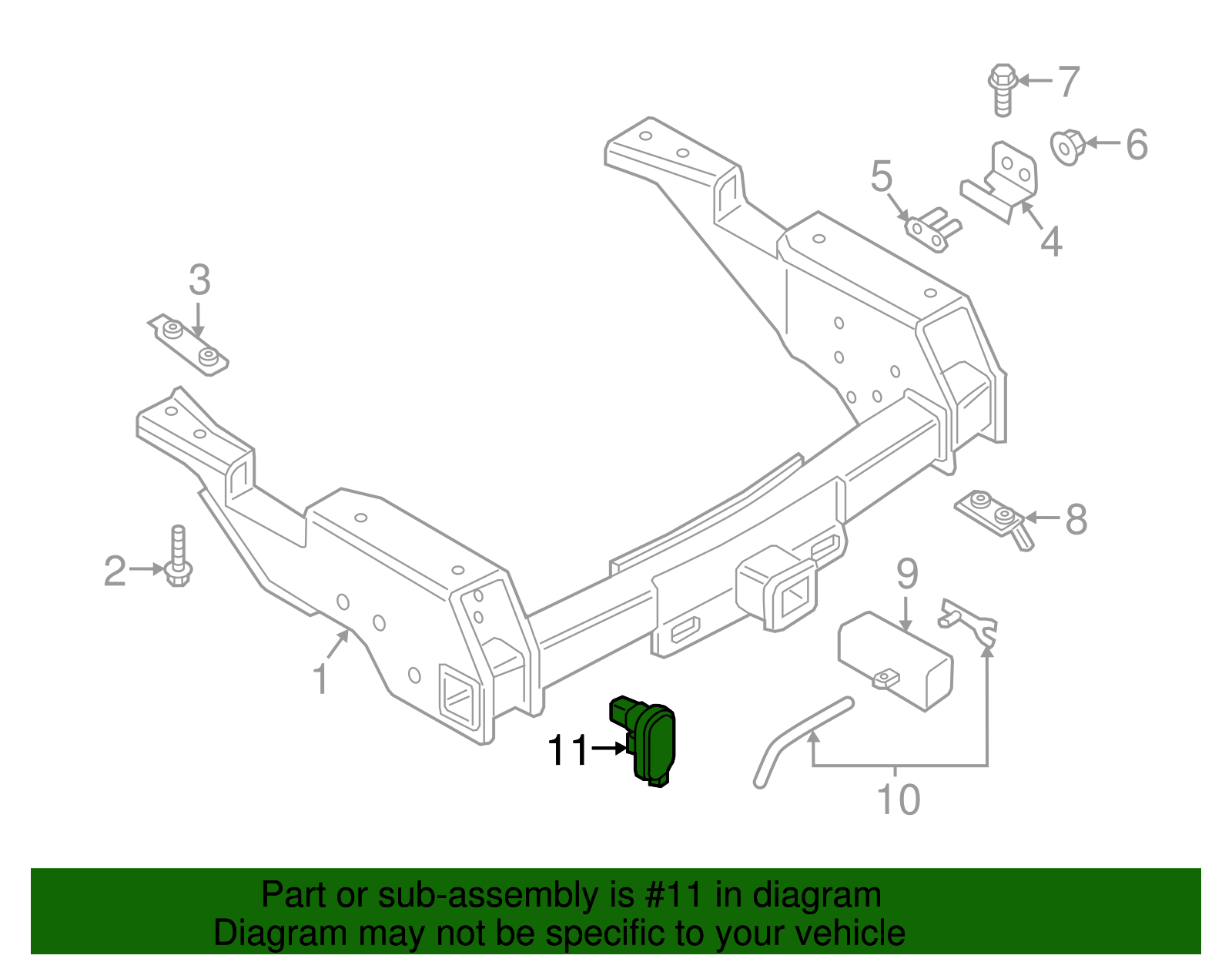 HU5Z-14489-B - Trailer Tow Harness Connector - 2018-2024 Ford | Lasco ...