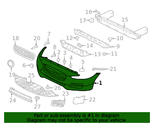 2017-2019 Jaguar XE Bumper Cover T4N13173LML | OEM Parts Online