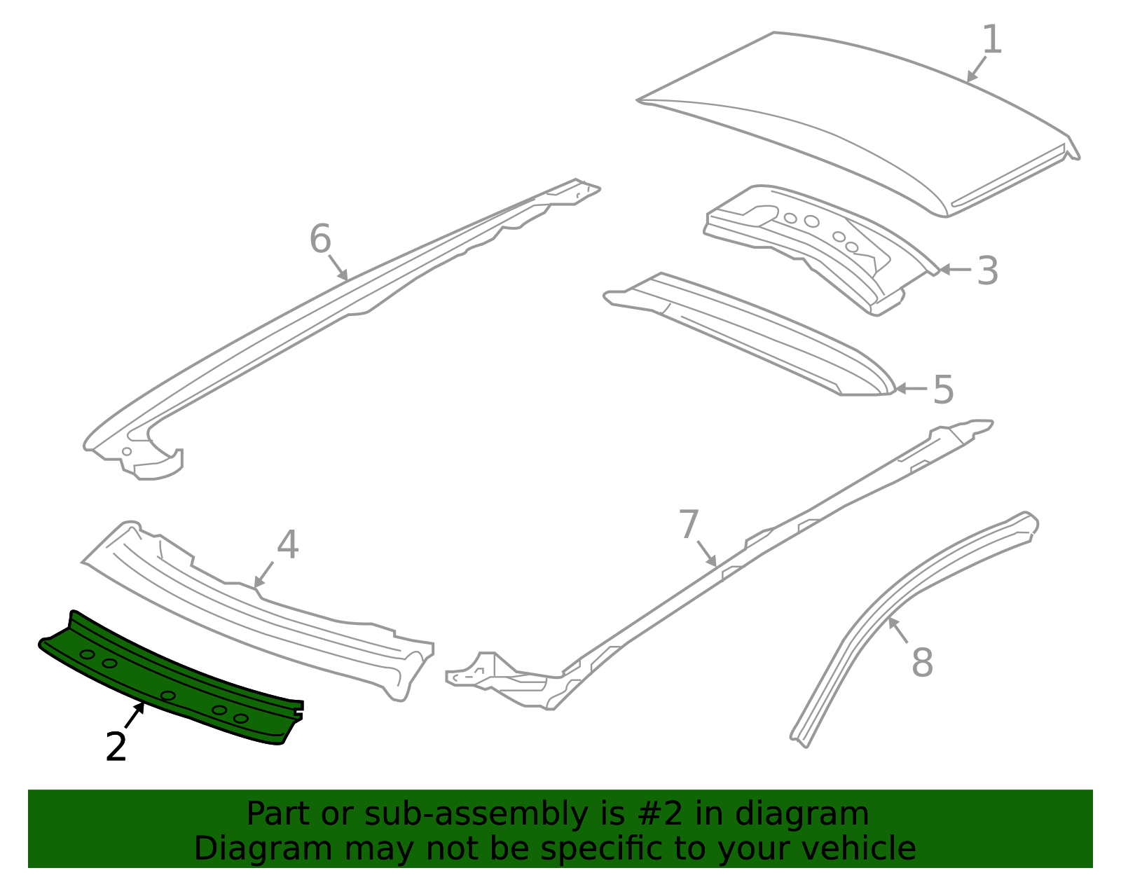 2019-2025 INFINITI QX50 Windshield Header G32105NAMB | Faulkner ...