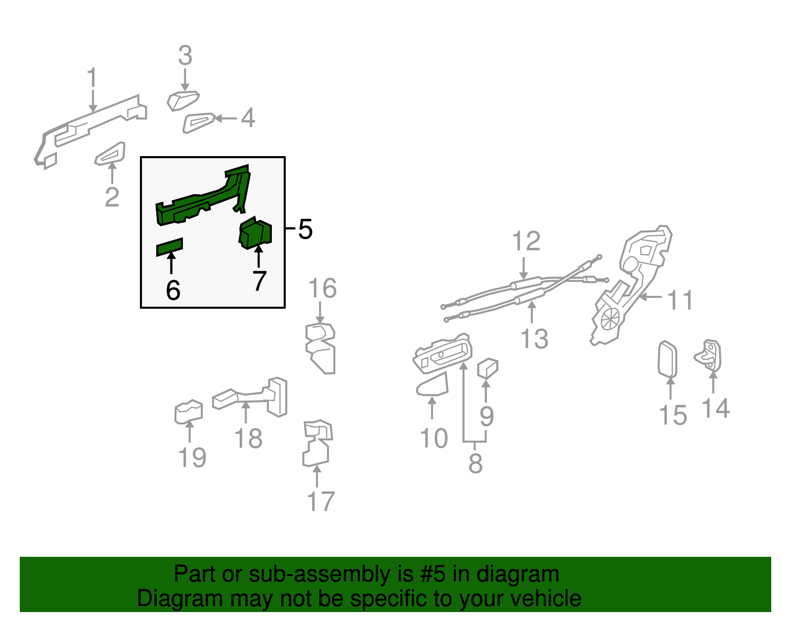 2007-2017 Lexus Handle Base 69203-50040 | OEM Parts Online