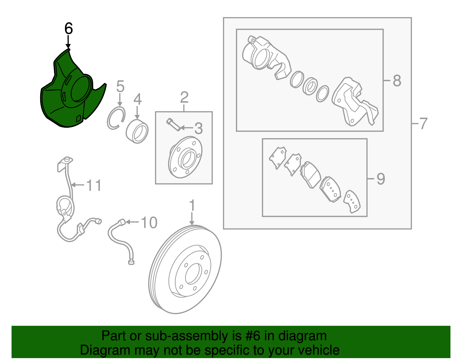 2011-2016 Kia Backing Plate 51755 2T950 | OEM Parts Online