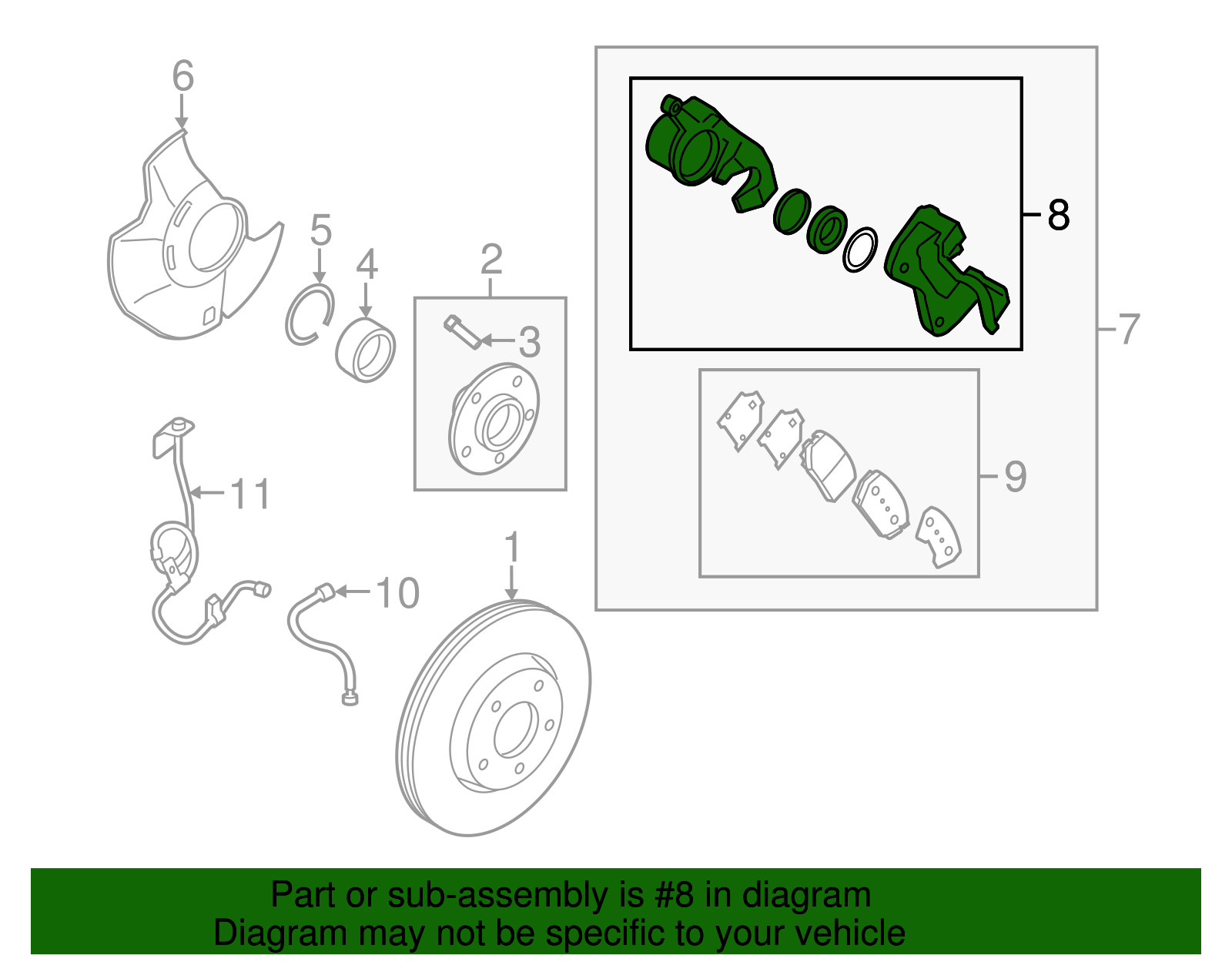 58180-4CA00 - Caliper 2012-2015 Kia Optima | Kia.Parts Store