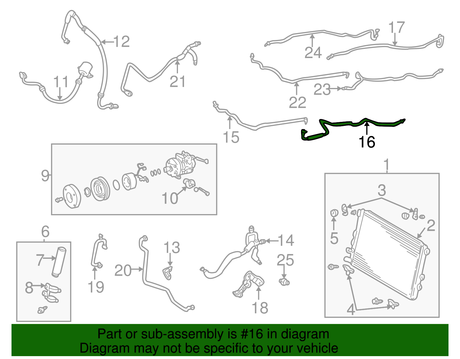 Genuine Toyota Suction Pipe part# 88712-0C040 for 2001-2007 Toyota ...