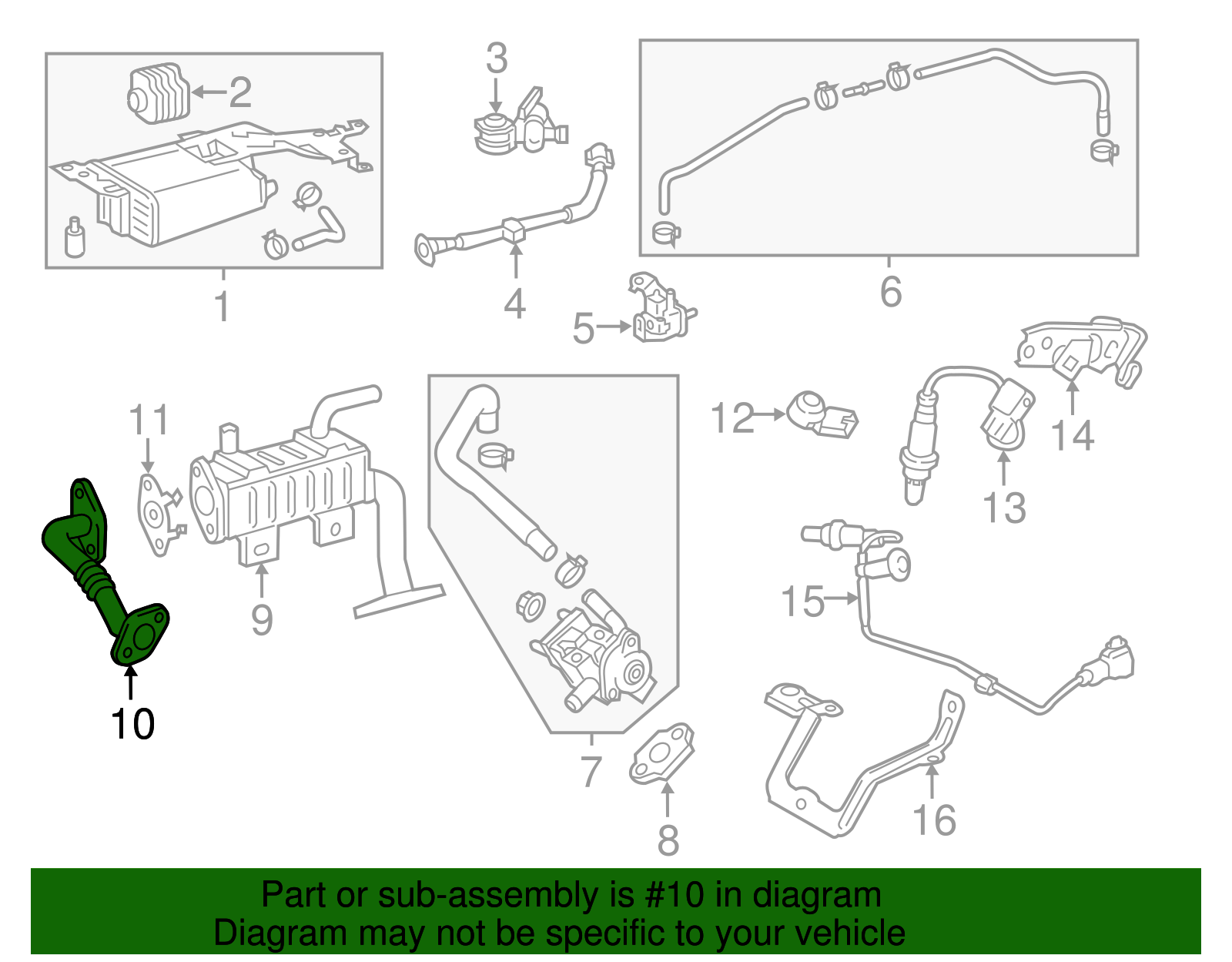 25612-31040 - 2017-2019 Toyota Highlander - Egr Pipe | Discount Parts ...