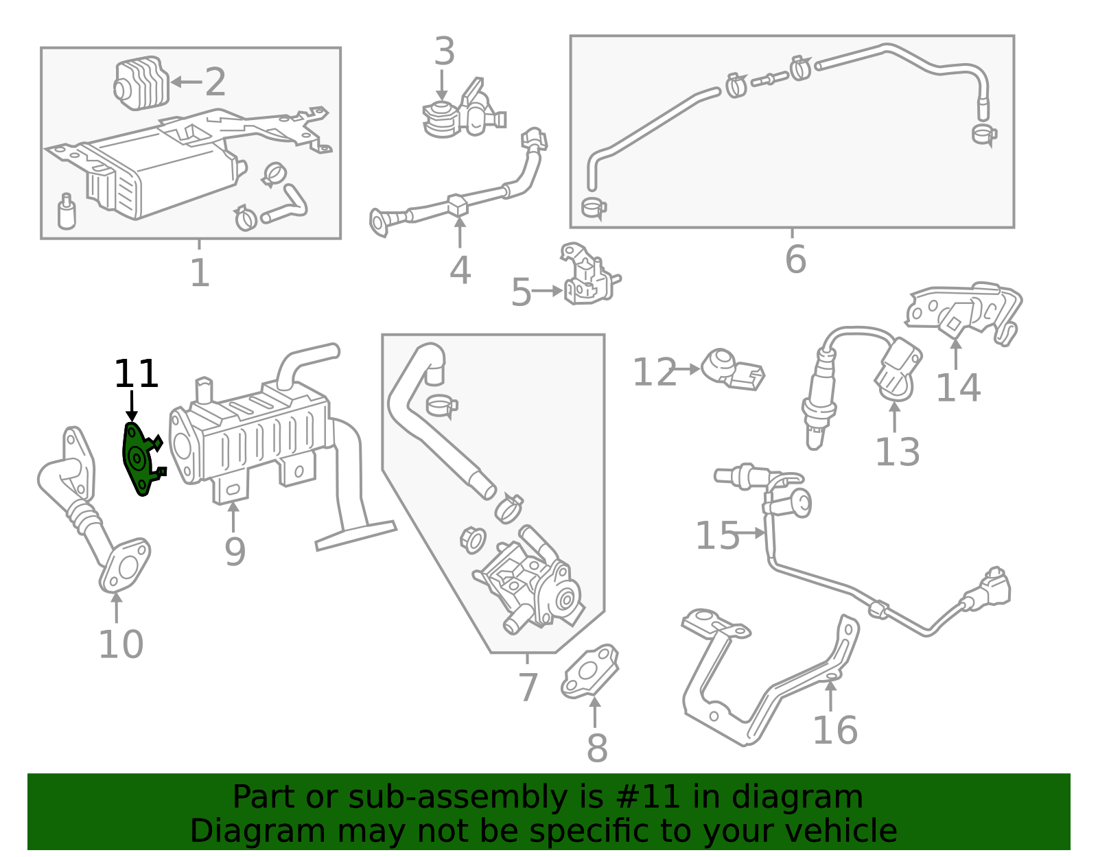 Genuine Official Toyota Exhaust Gas Re-Circulation (Egr) Cooler Coolant ...