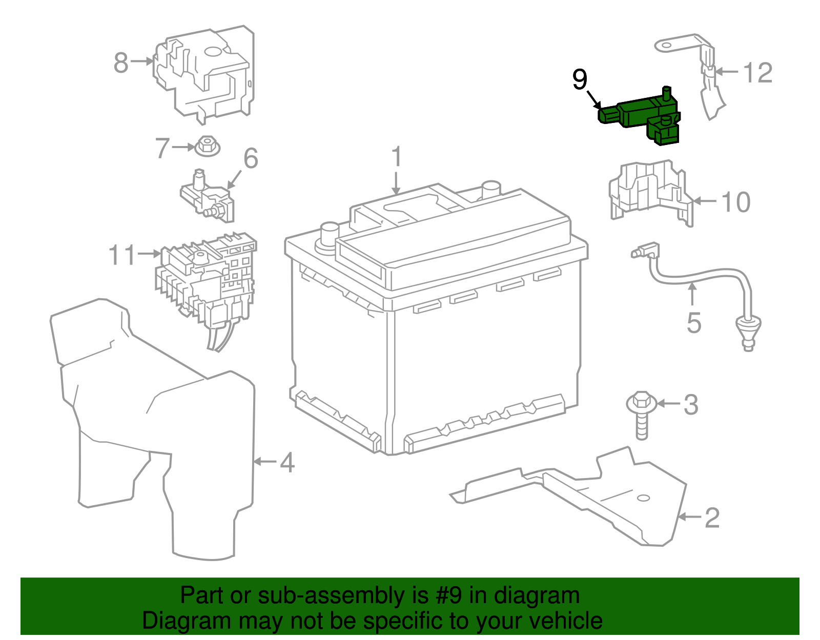2020-2024 Toyota Battery Current Sensor 28850-F0080 | OEM Parts Online