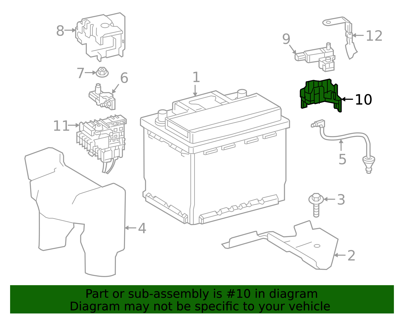 Genuine Official Toyota Battery Current Sensor Bracket part# 28859 ...