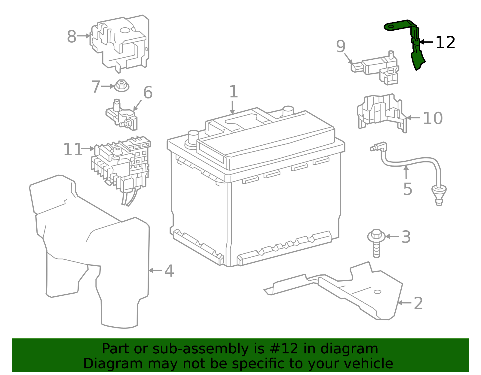 82123-33080 - Battery Cable - OEM Genuine Toyota Parts