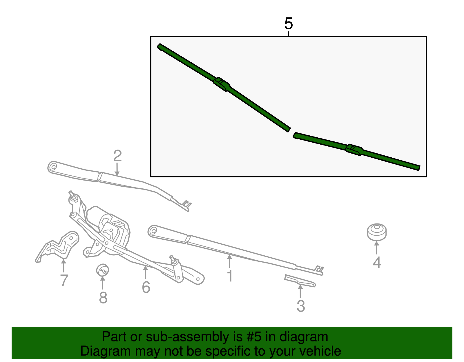 61612458015 - 2011-2016 BMW Wiper Blade (61-61-2-458-015) | BMW of ...