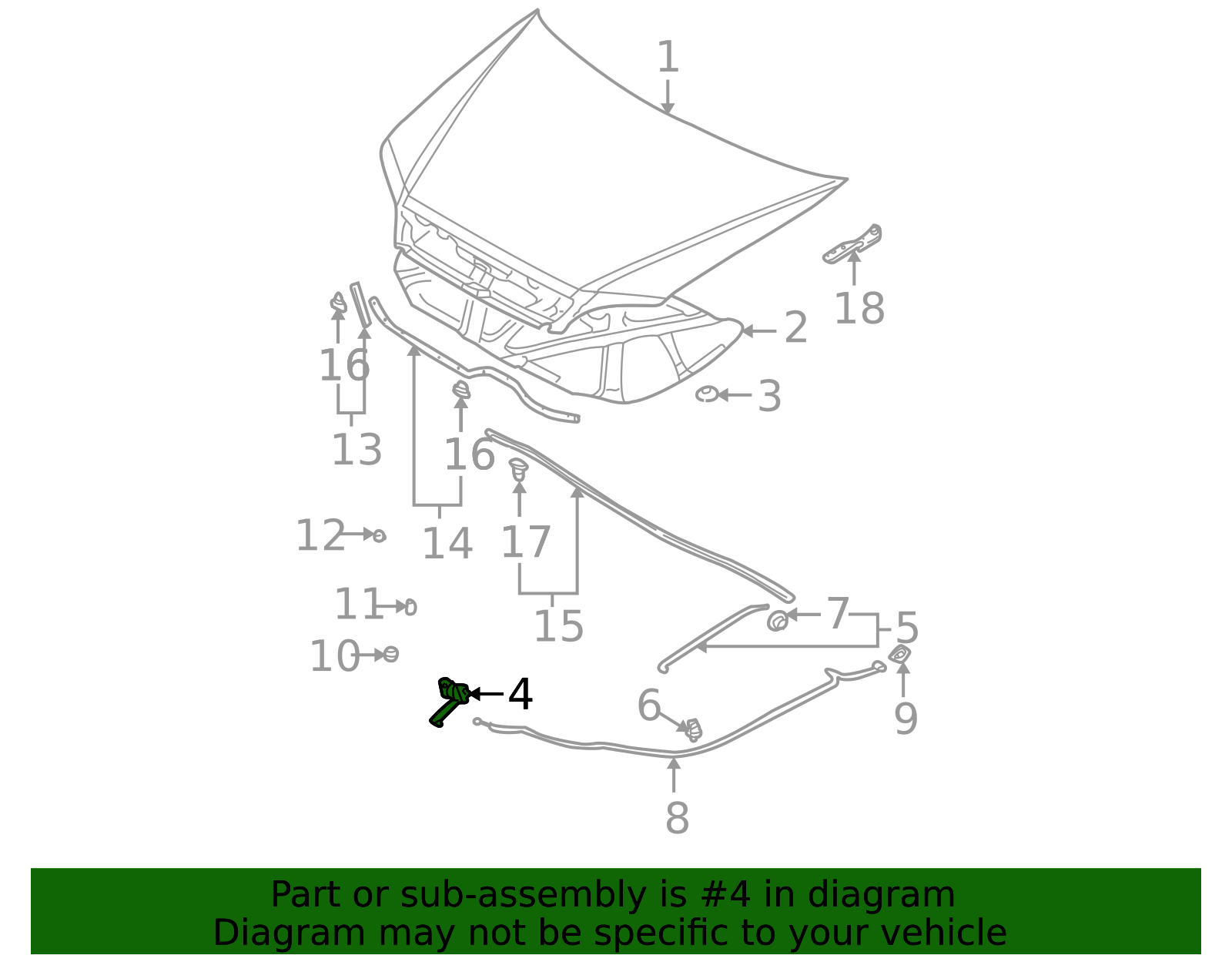 Hood Latch 5908A001 | Mitsubishi Parts Warehouse | Mitsubishi Parts ...
