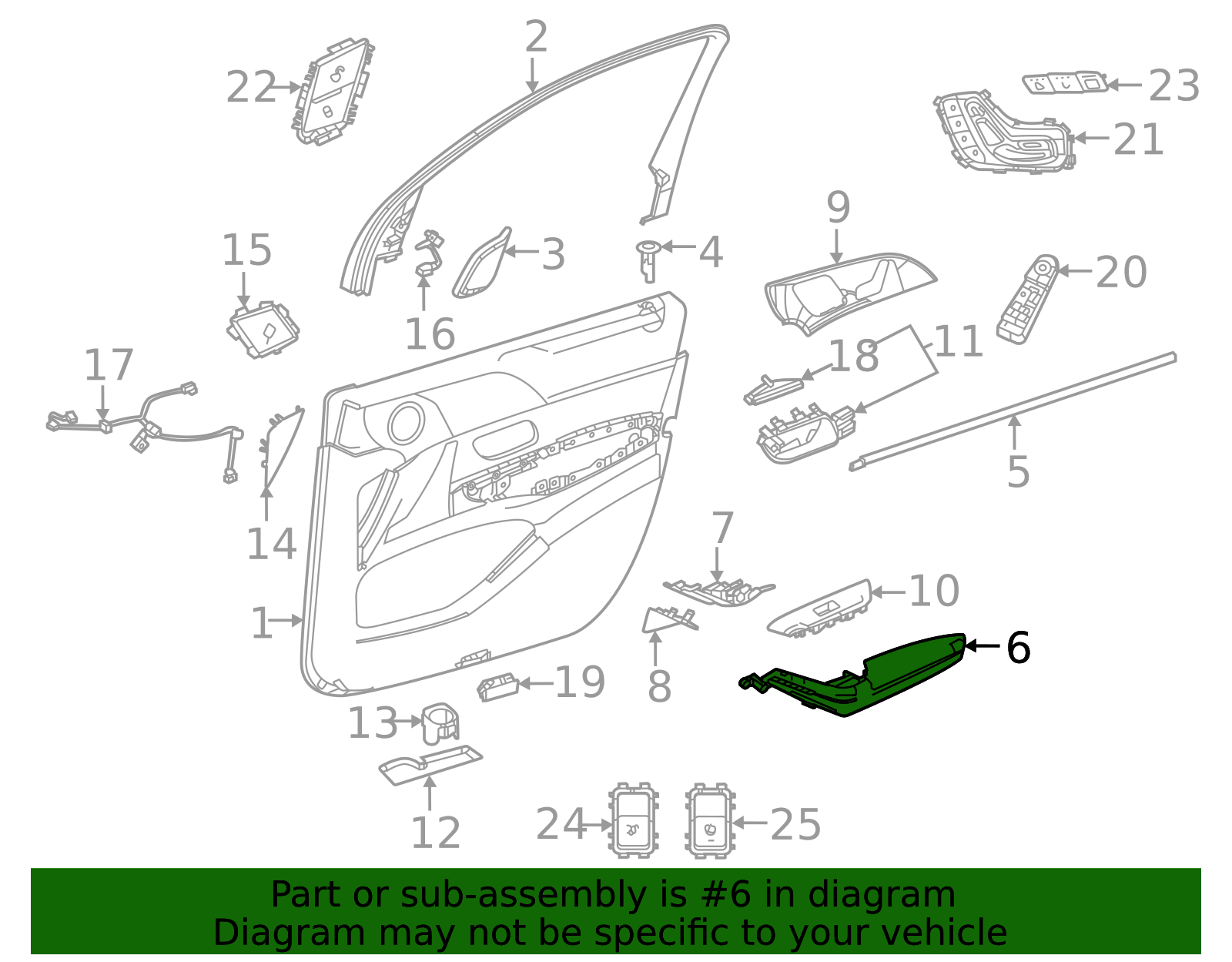 167-720-26-02-3D16 - Armrest 2021-2025 Mercedes-Benz | Mercedes-Benz Premier Parts
