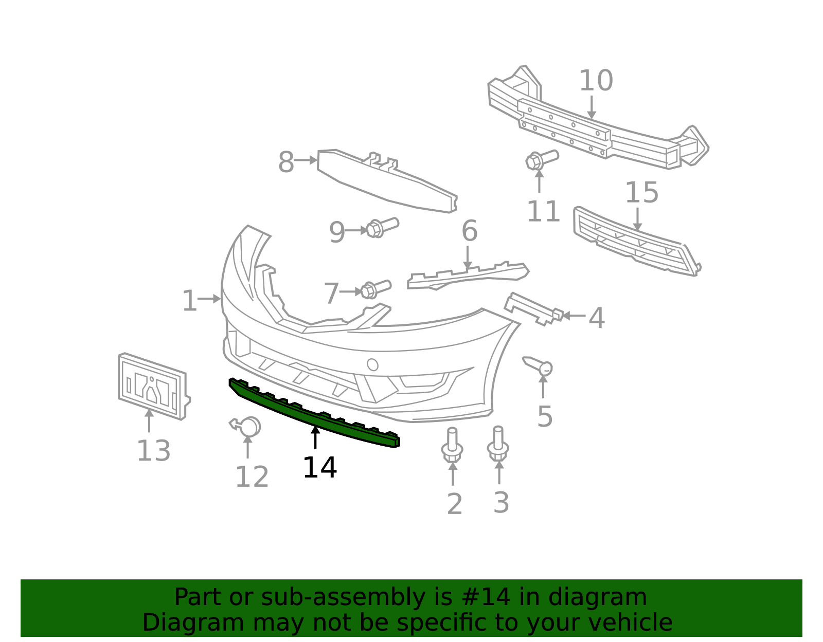 71110-TK6-A00 - 2009-2013 Honda Fit - Spoiler Front Bumper Lip | Honda ...