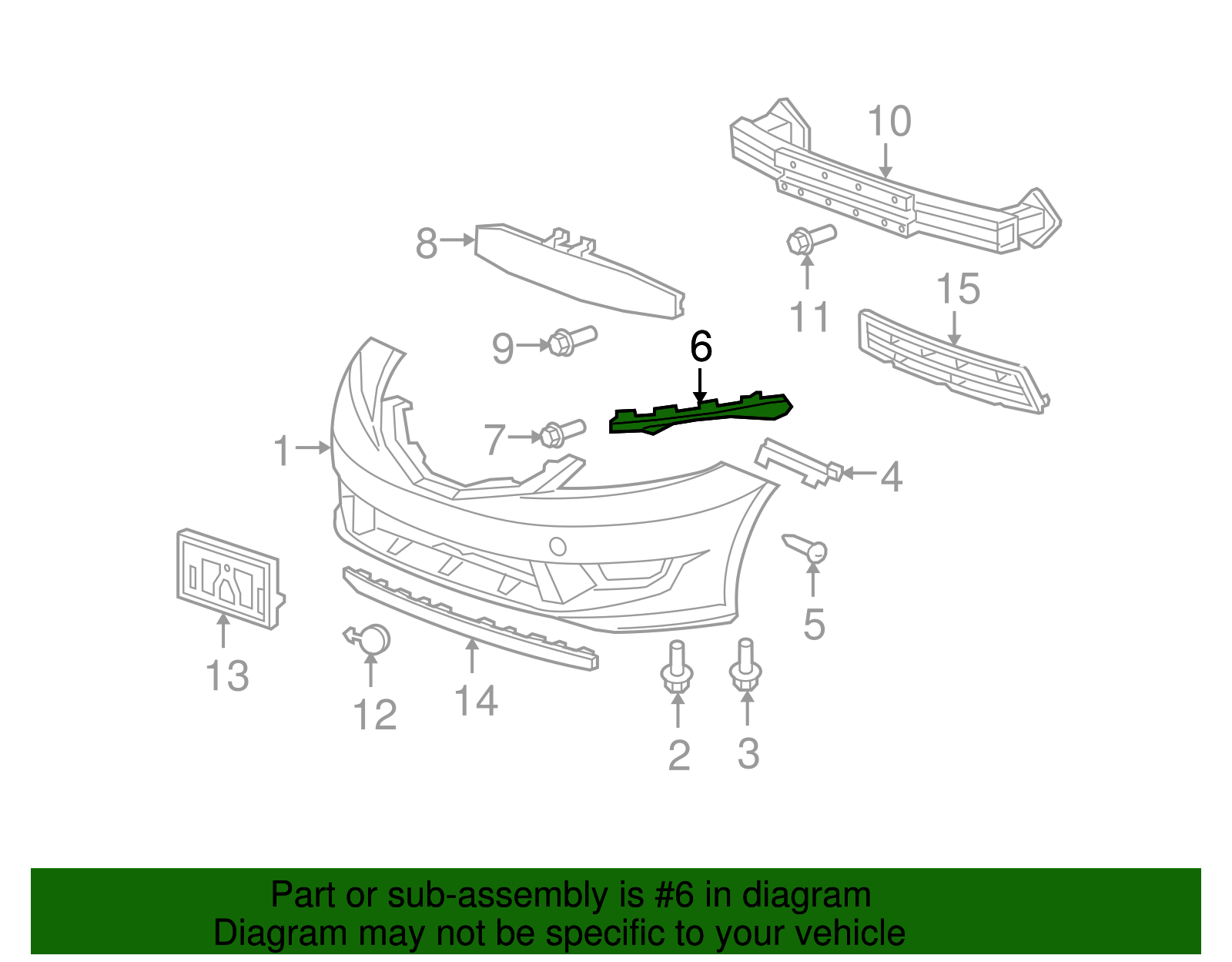 71140-TK6-A00 - Beam R Front Bumper (Upper) - 2009-2013 Honda Fit ...