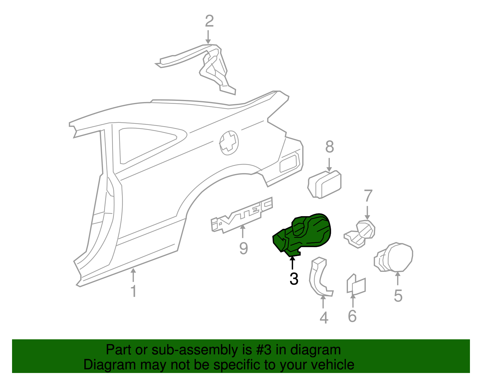 74480-SVA-A00 - 2006-2011 Honda Civic - Adapter Assembly Fuel Lid ...