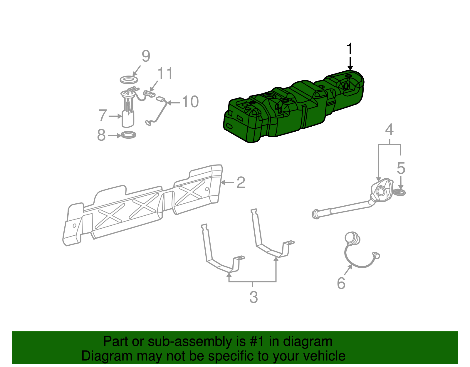 Buy Genuine GM Auto Parts - Tank (Part # 87848344) | GM Parts Store