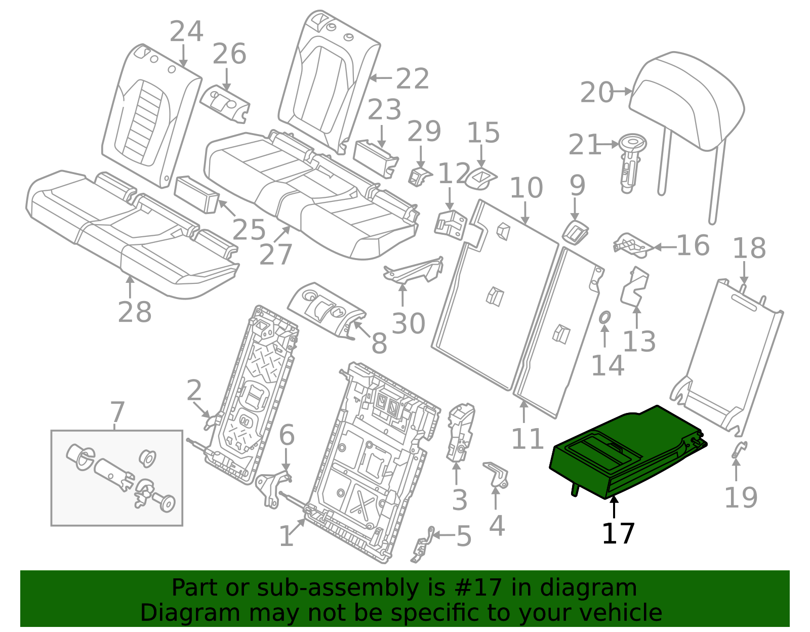 2020-2022 BMW Armrest 52-20-7-499-800 | BMW Parts Online Hub