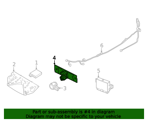 2021-2023 Nissan Rogue Park Sensor Cover 28533-6RD0E | Nissan Parts OEM