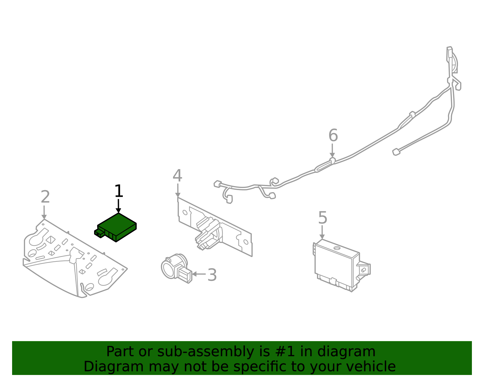 2021-2023 Nissan Rogue Controller Assembly-Side Radar Driving Aid 284N0 ...