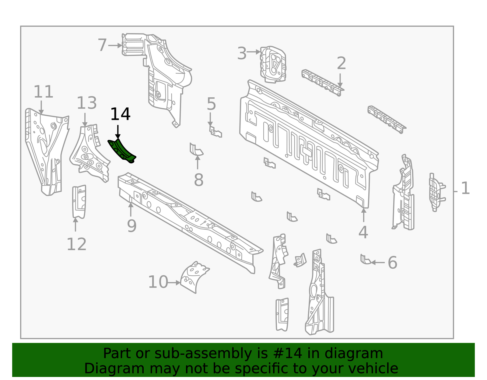 Genuine Toyota Corner Support Side Extension part# 61786-08030 for 2021 ...