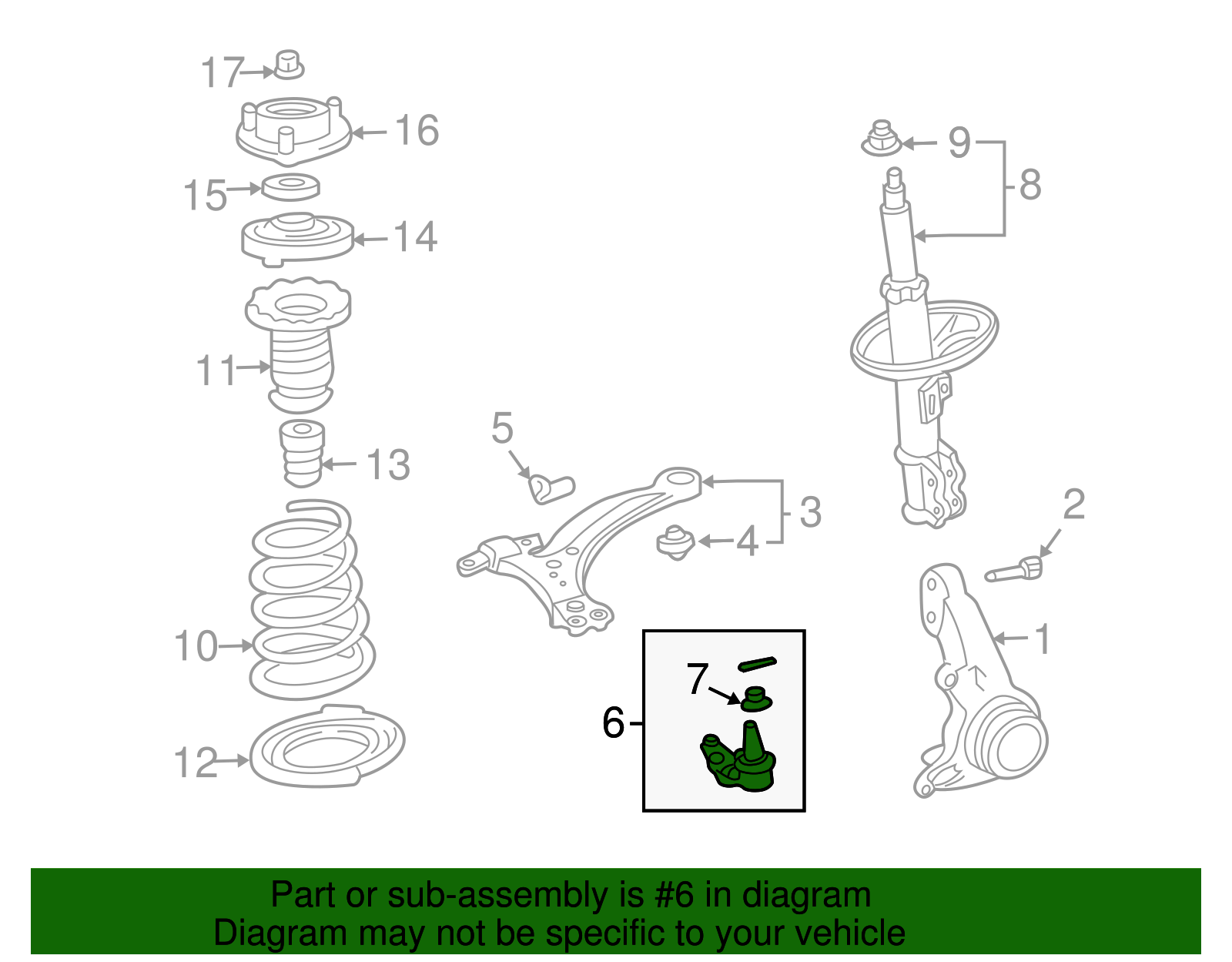 43340-09010 - Lower Ball Joint - 2001-2010 Toyota | Nucar Toyota of ...