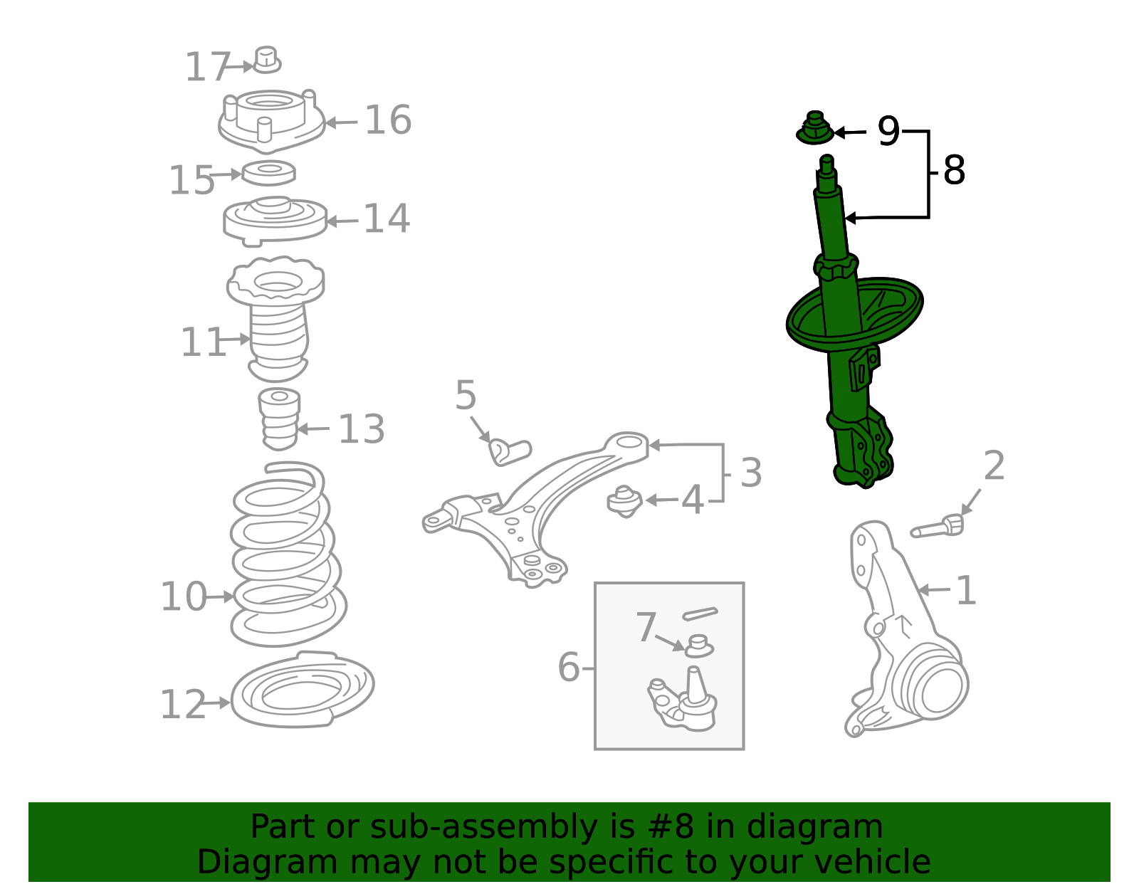 Genuine Official Toyota Strut,Absorber Set Shock part# 48520-A9400 for ...