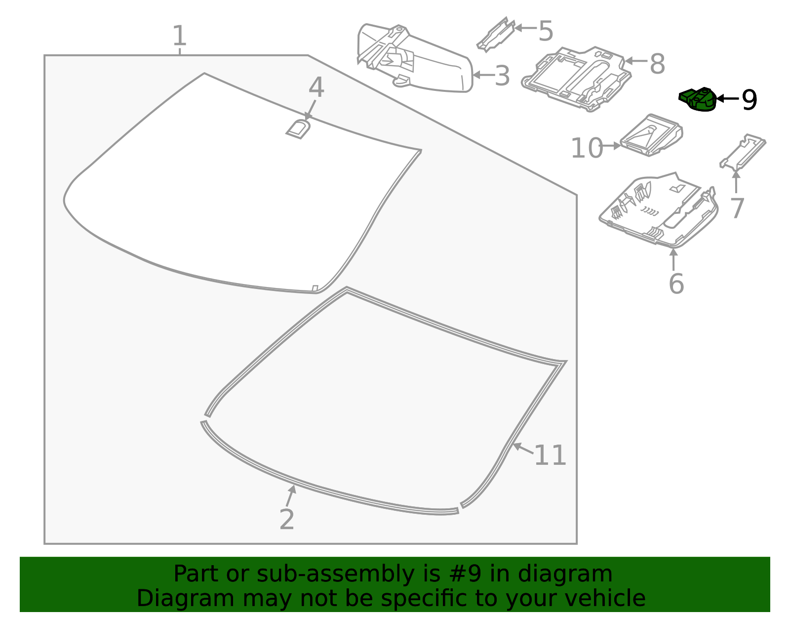2013-2019 Chevrolet Humidity and Windshield Temperature Sensor 39005089 ...