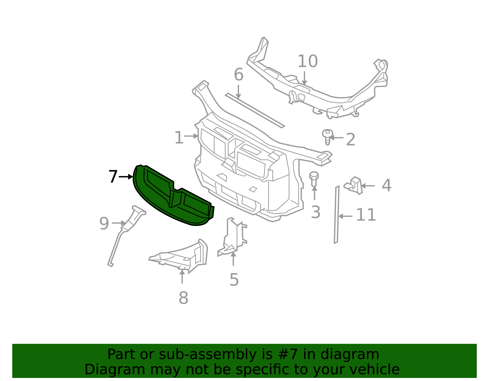 51717156559 - Air Guide (51-71-7-156-559) | BMW of South Atlanta Parts
