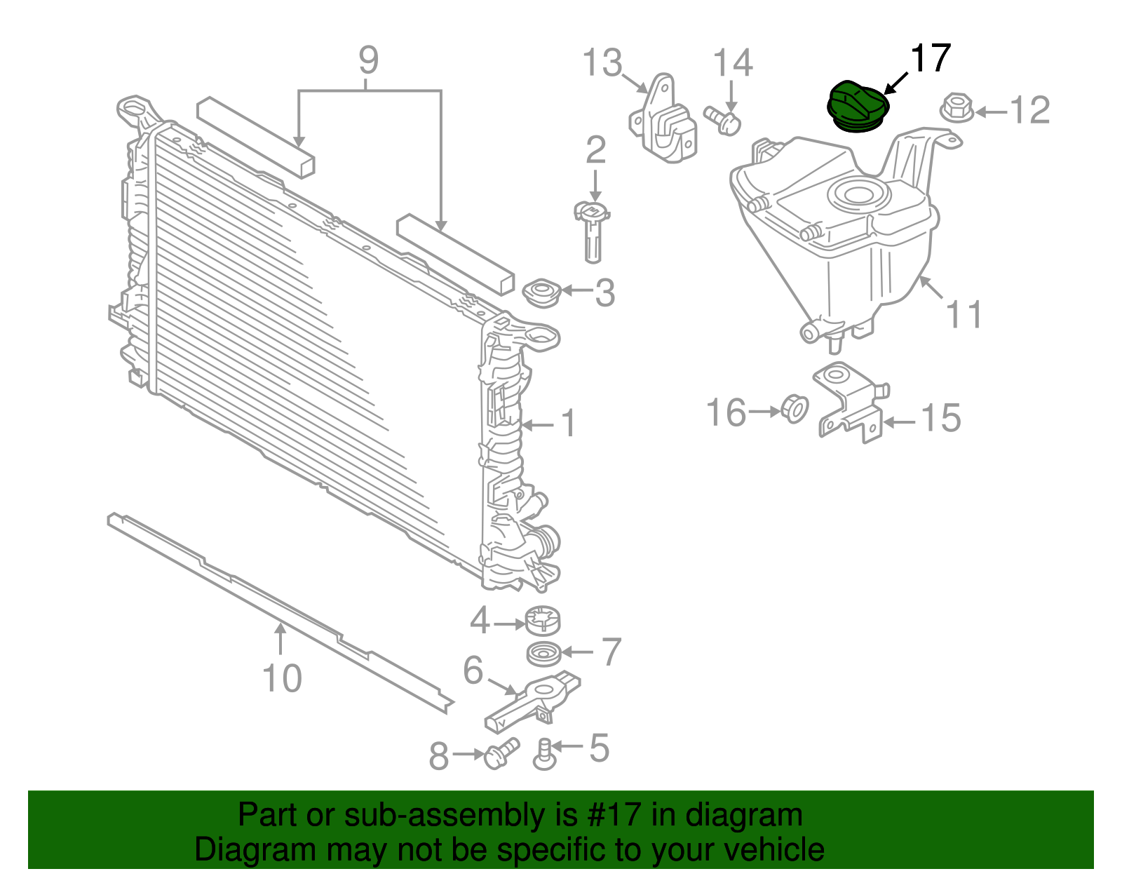 4B3-121-321 - Cap 2011-2015 Audi | Audi OEM Parts Guy