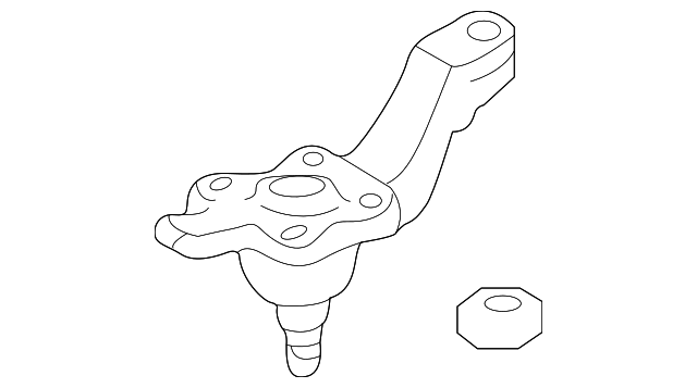 Genuine Toyota Suspension Ball Joint (Left, Front, Lower) part# 43340 ...